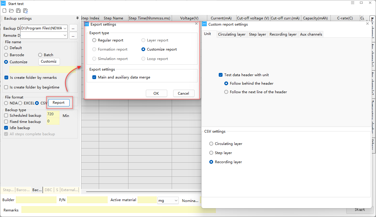 Neware Tester - Battery Testing Equipment/Cycler - Backup Setting in ...